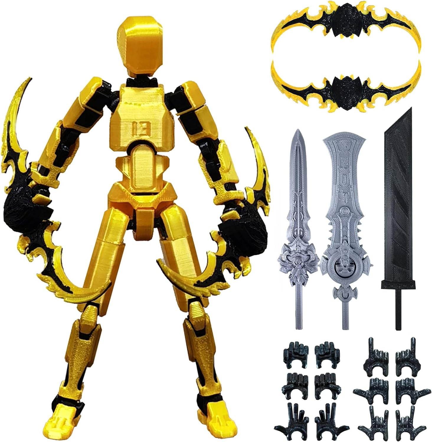 T13 3D Printed Action Figure,Dummy 13 Robot Action Figure, T13 ...