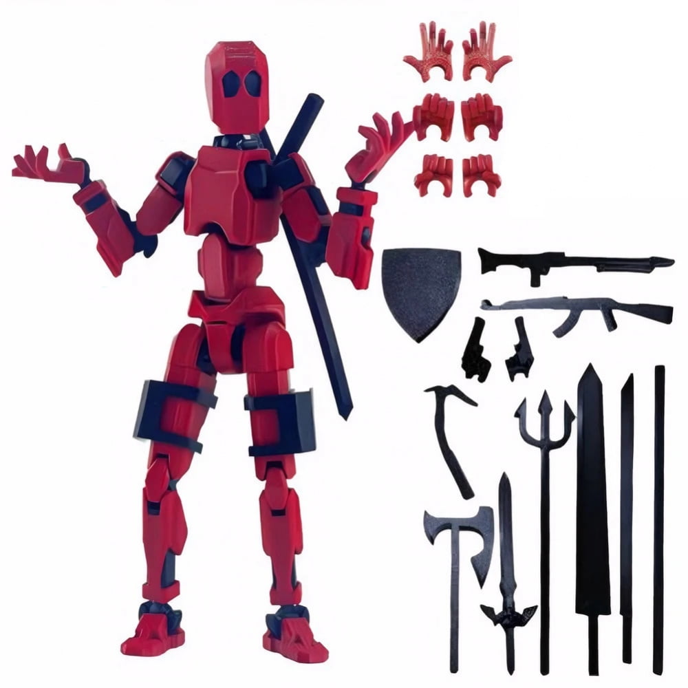 T13 3D Printed Action Figure with Multiple Accessories Full Body ...