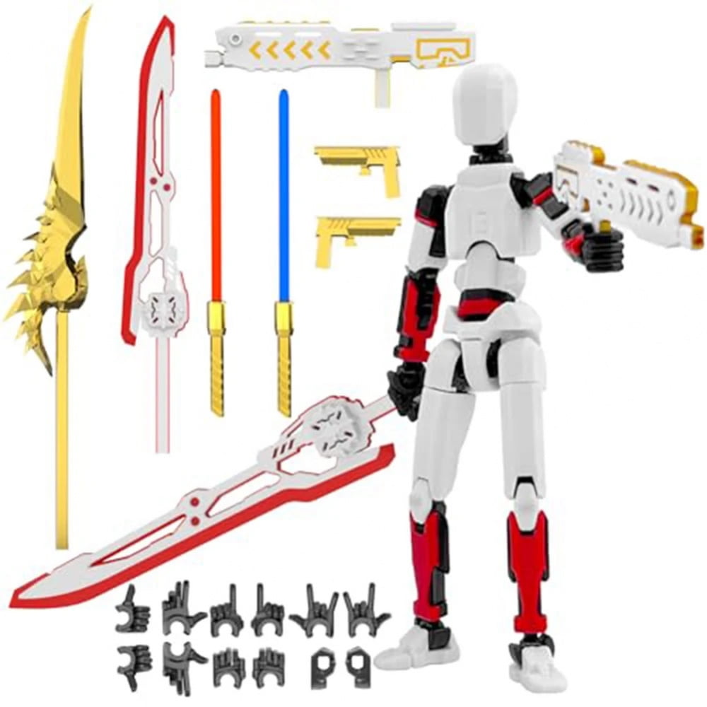 T13 3D Printed Action Figure with Multiple Accessories Full Body ...