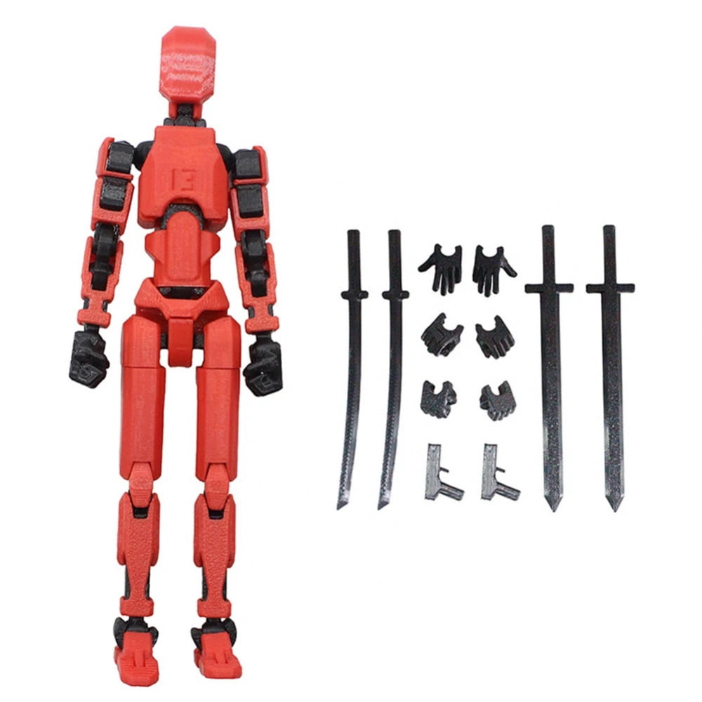 T13 3D Printed Action Figure with Multiple Accessories Full Body ...