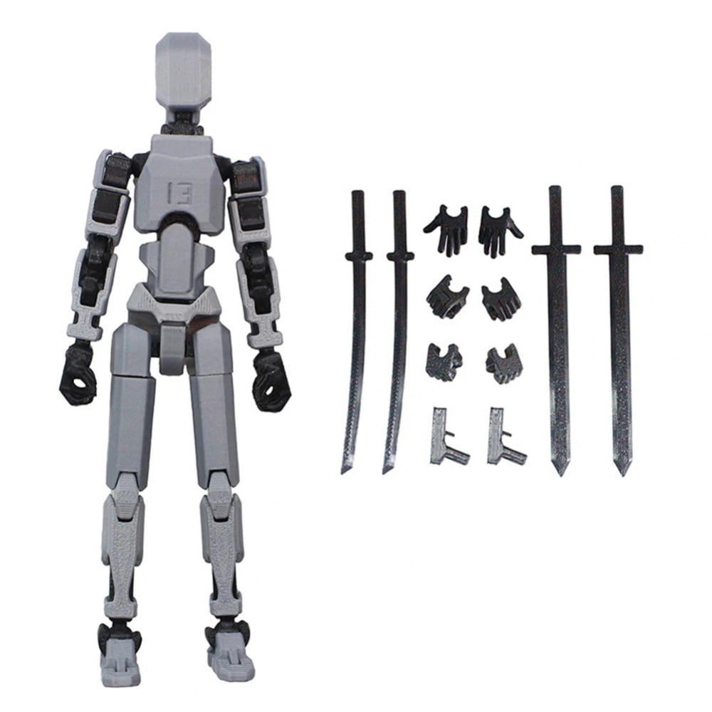 T13 3D Printed Action Figure with Multiple Accessories Full Body ...