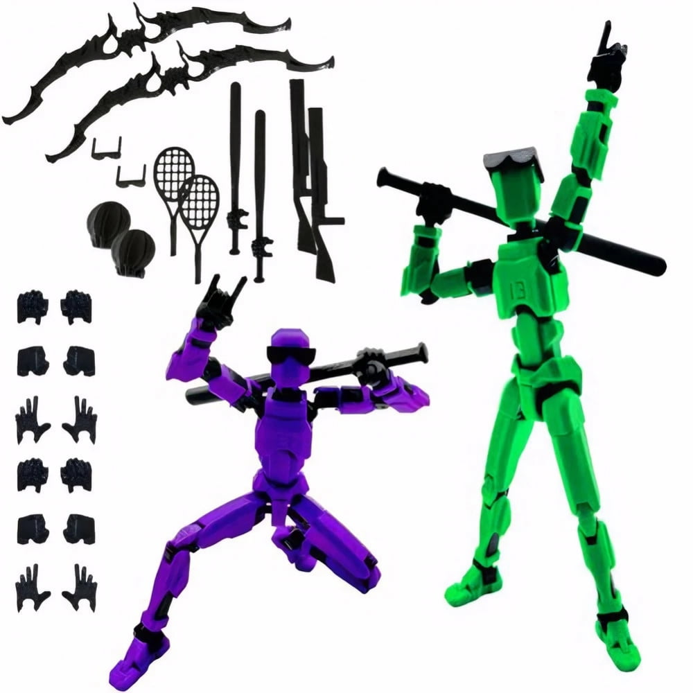 T13 3D Printed Action Figure with Multiple Accessories Full Body ...