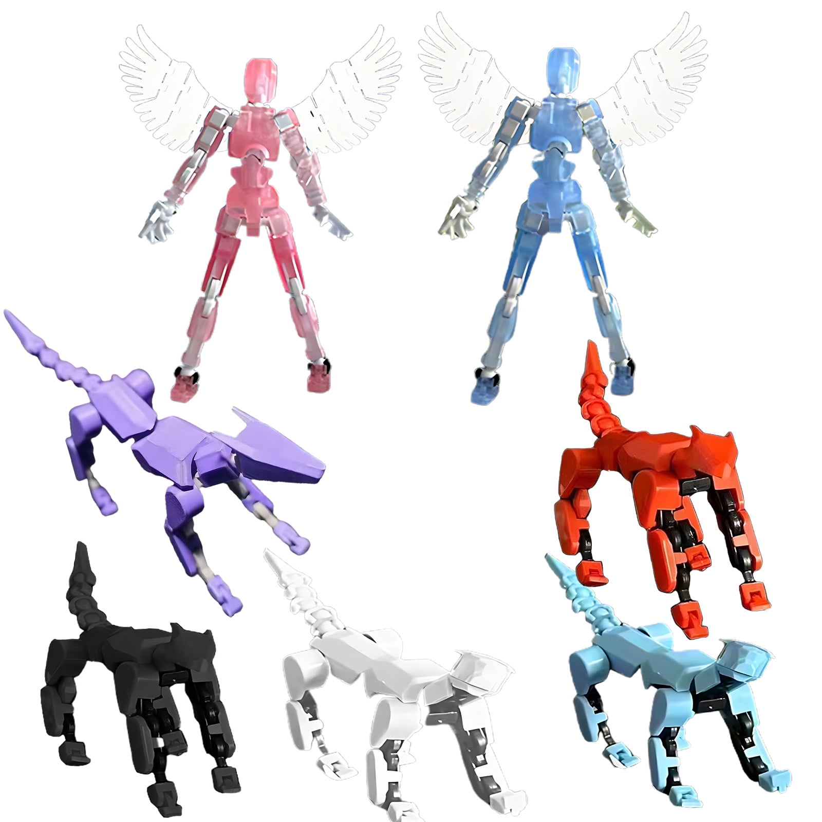 T13 Action Figure 3D Printed Action Figure,,7PCS Multi-Jointed Action ...