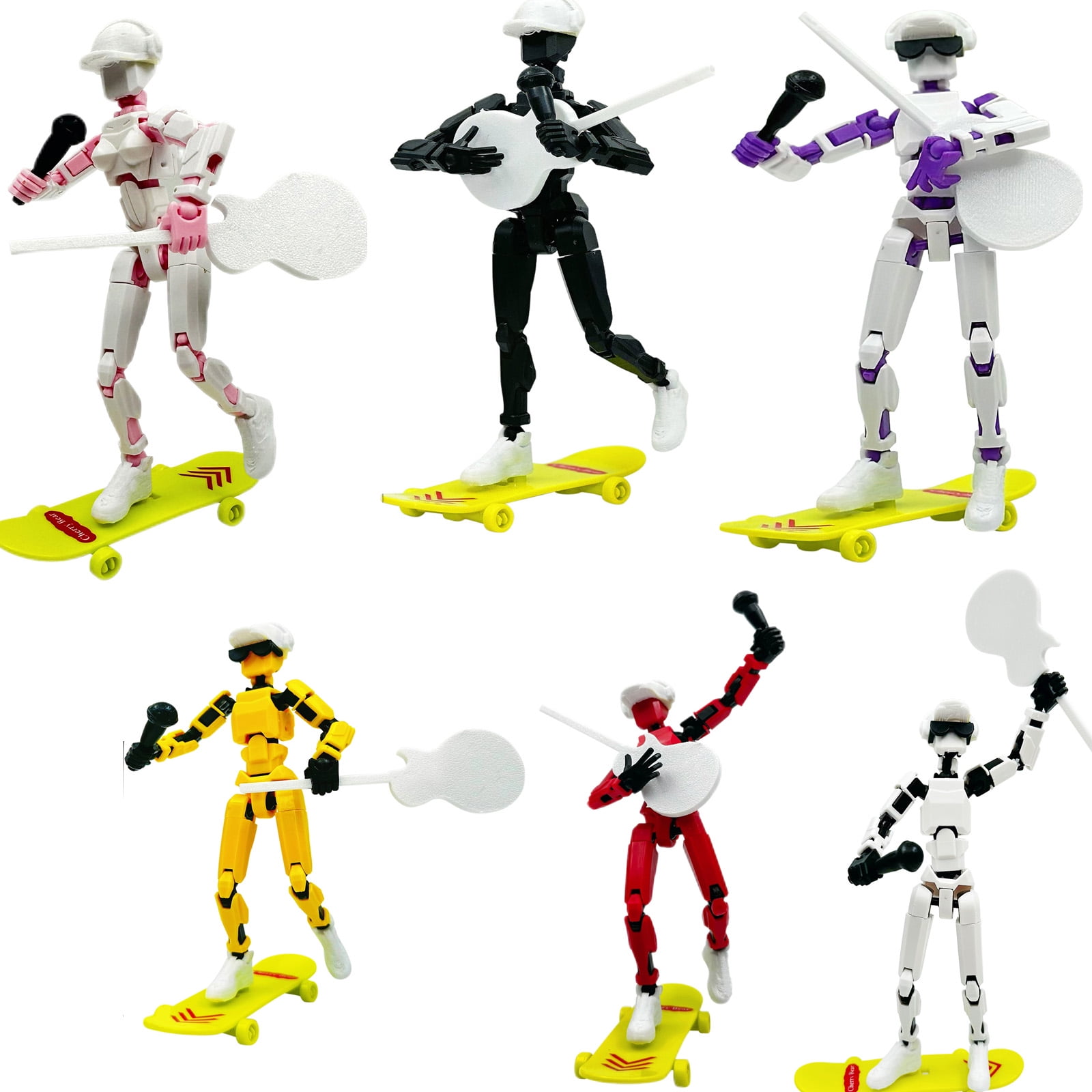 T13 Action Figure 3D Printed Action Figure,,6PCS Multi-Jointed Action ...