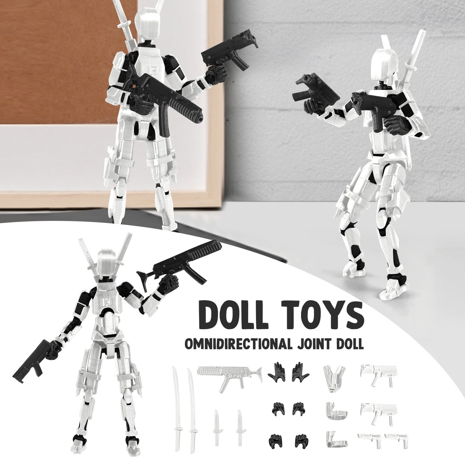 T13 Action Figure Already Assembled Set Robot Fidget Toys for Kids ...