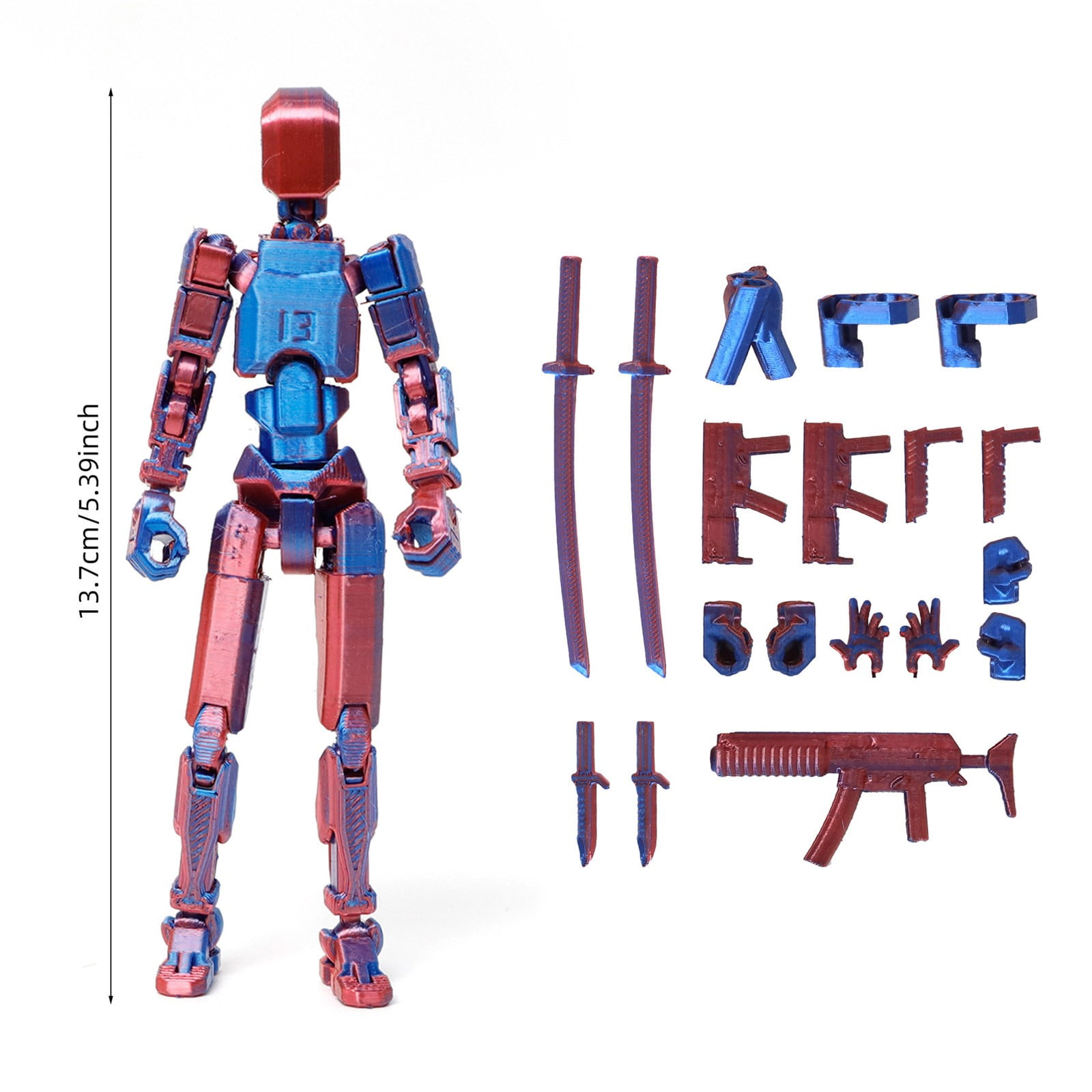 Interactive T13 Action Figure, 3D Printed Desk Decorative Titan 13 ... Interactive T13 Action Figure, 3D Printed Desk Decorative Titan 13 ...