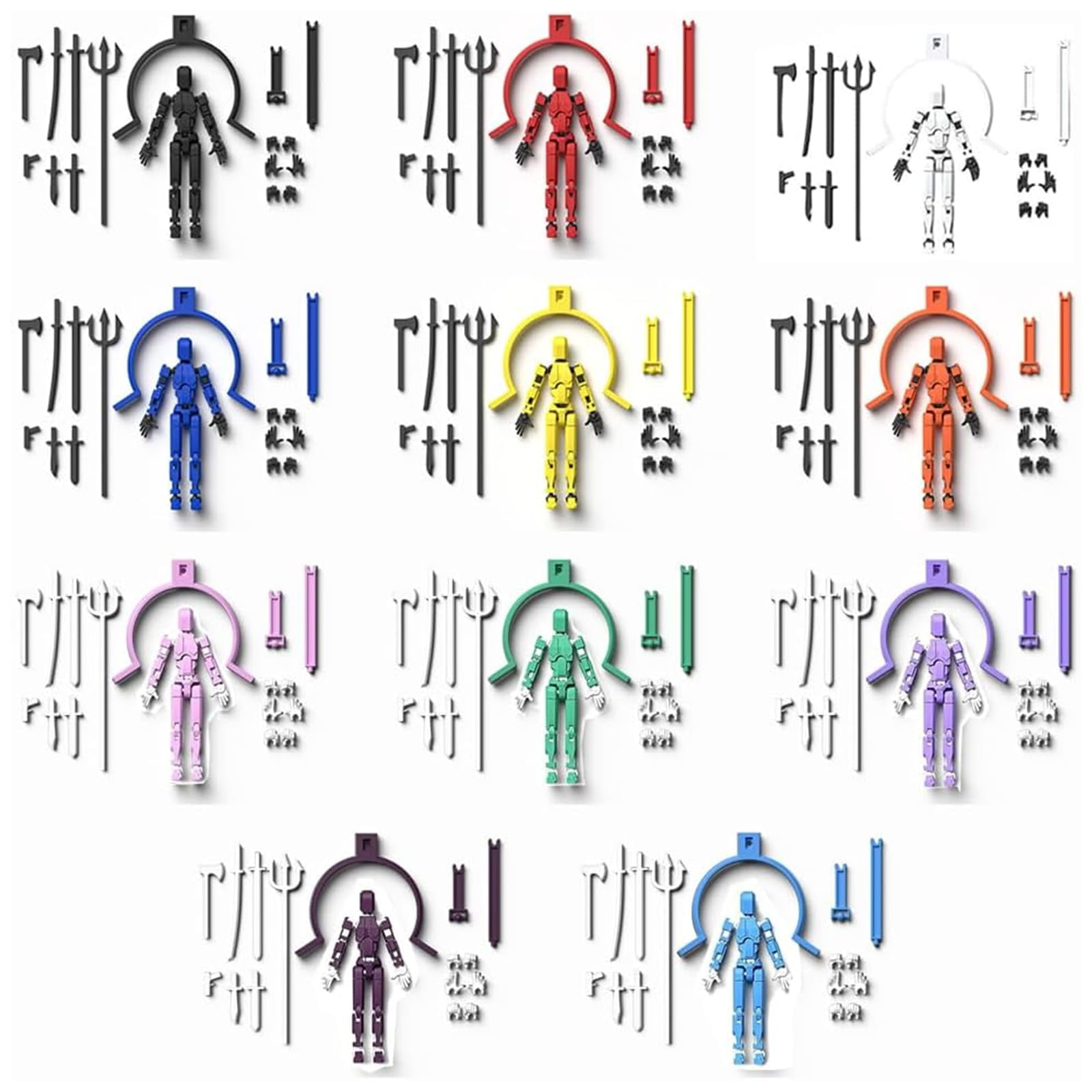 T13 Action Figure, Magnetic Action Figure Set, Dummy13 Multi-Jointed ...