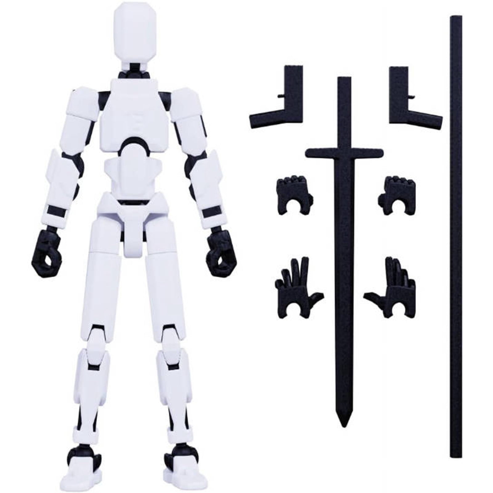 T13 Action Figure Set 3D Printed Movable Articulated Robot Dummy Action ...