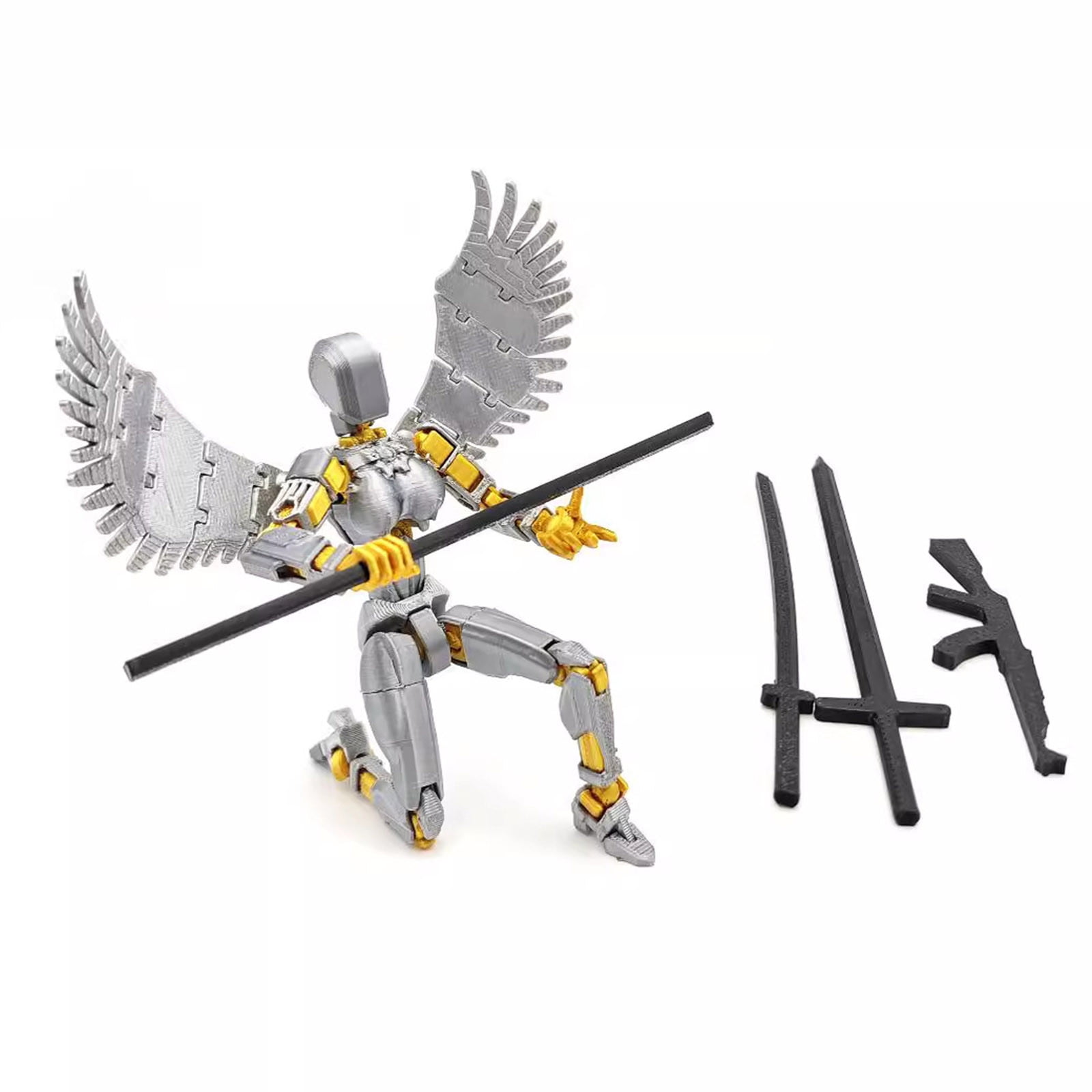 T13 Action Figure Set, 3D Printed Multi-Jointed Movable Robot Dummy Set ...