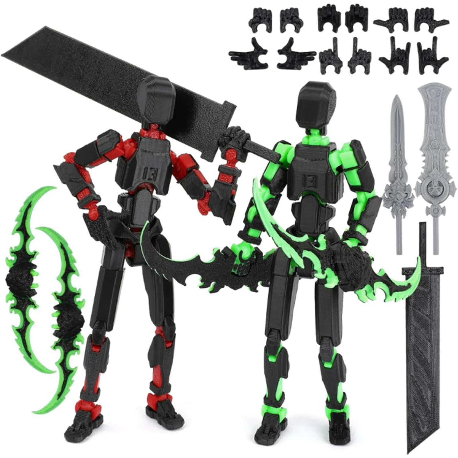 T13 Action Figure Set Already Assembled, T13 3D Printed Action Figures ...