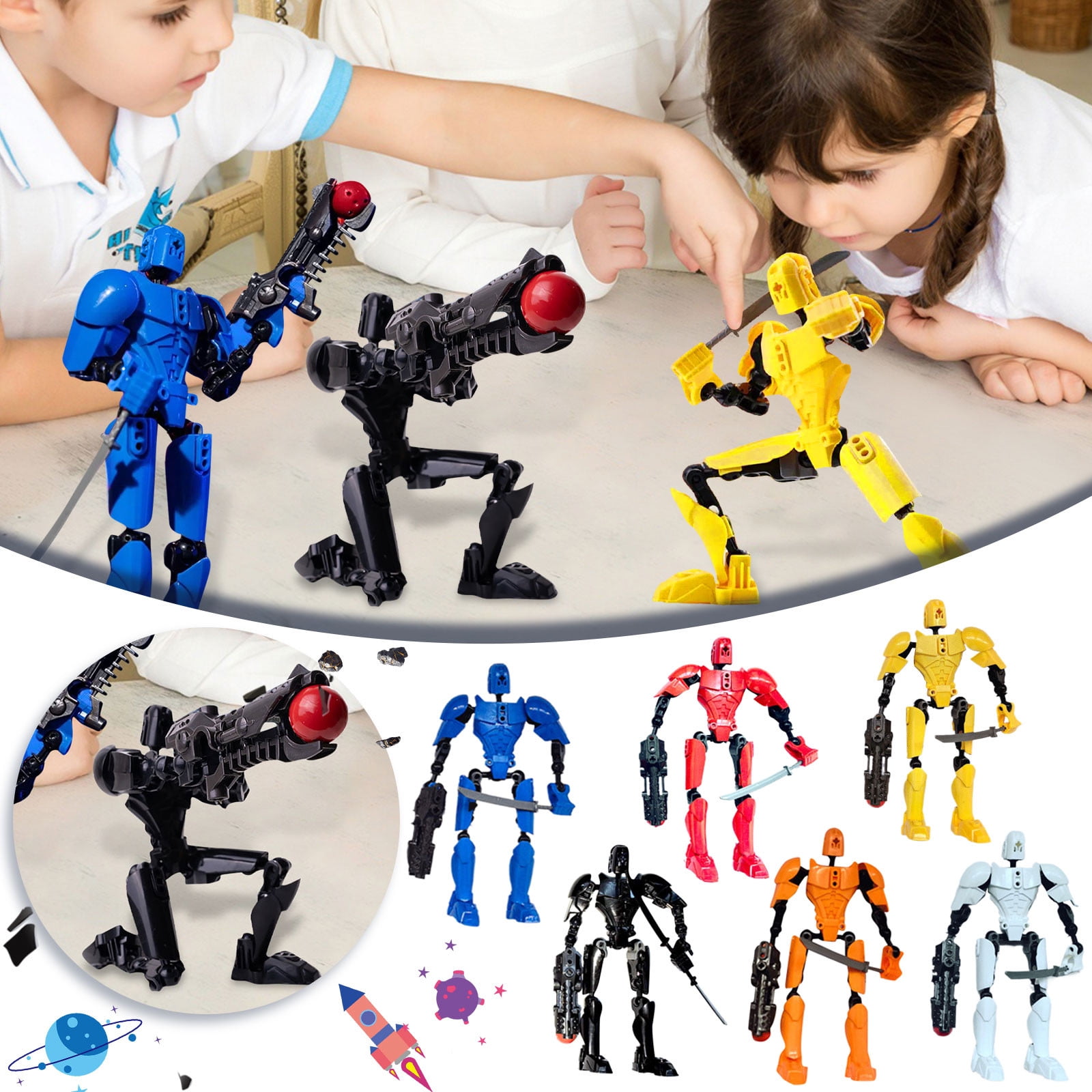 T13 Action Figure Set (Assembly Completed),Titan 13 Robot Movable ...