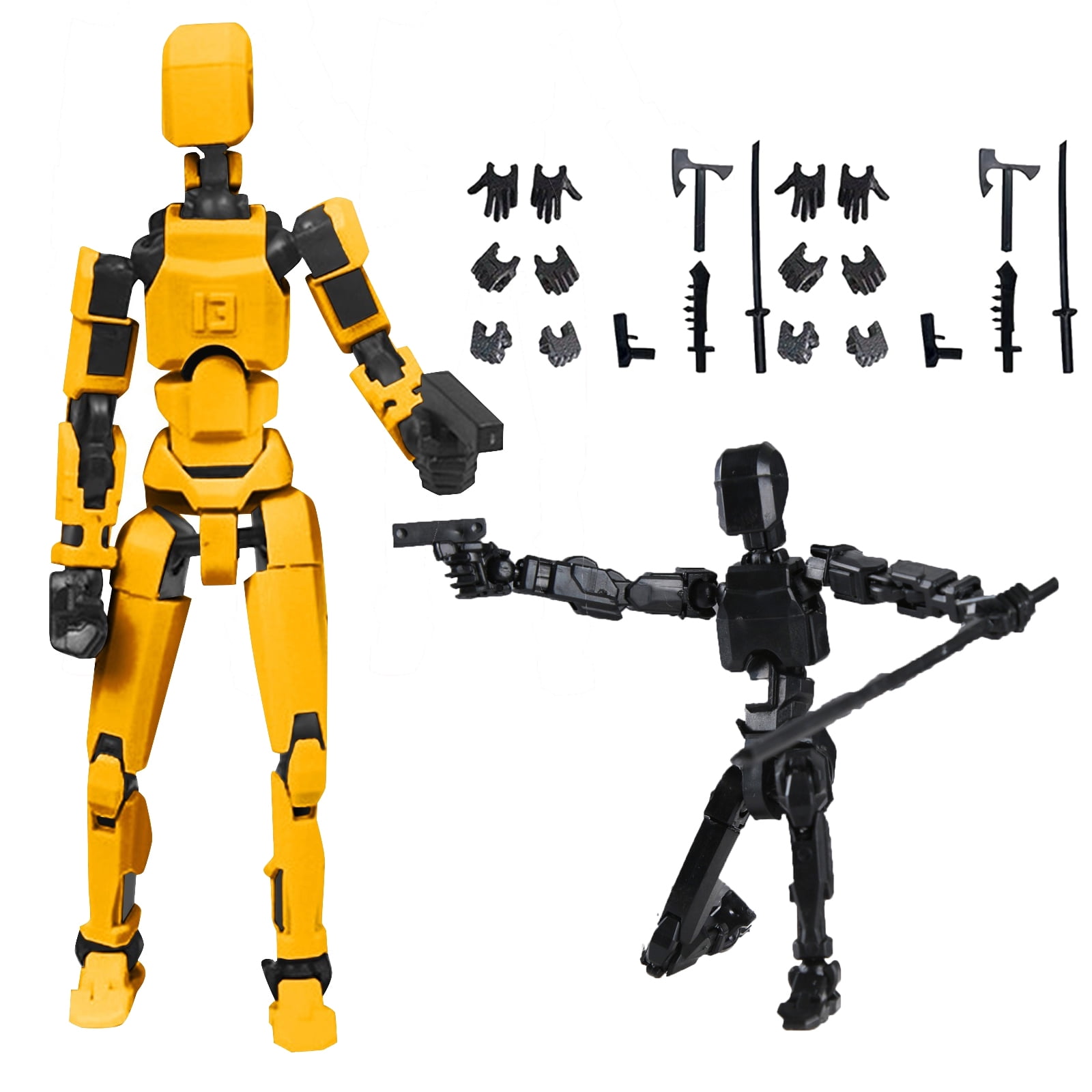 T13 Action Figure Set Doll 13-joint Movable 3D Printed Doll Toy 3rd ...