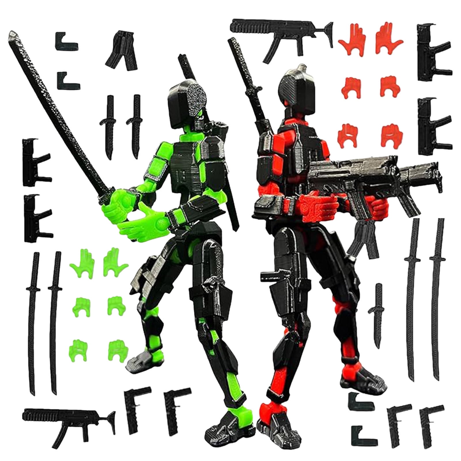 T13 Action Figure Set, Titan 13 Robot Action Figure 3D Printed robo 13 ...