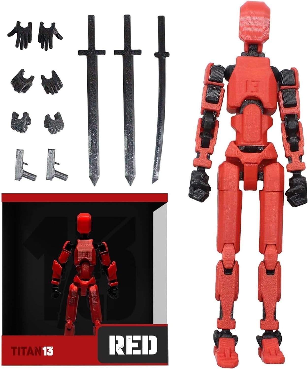 T13 Action Figure, Titan 13 3D Printed Action Figure, Action Figure ...