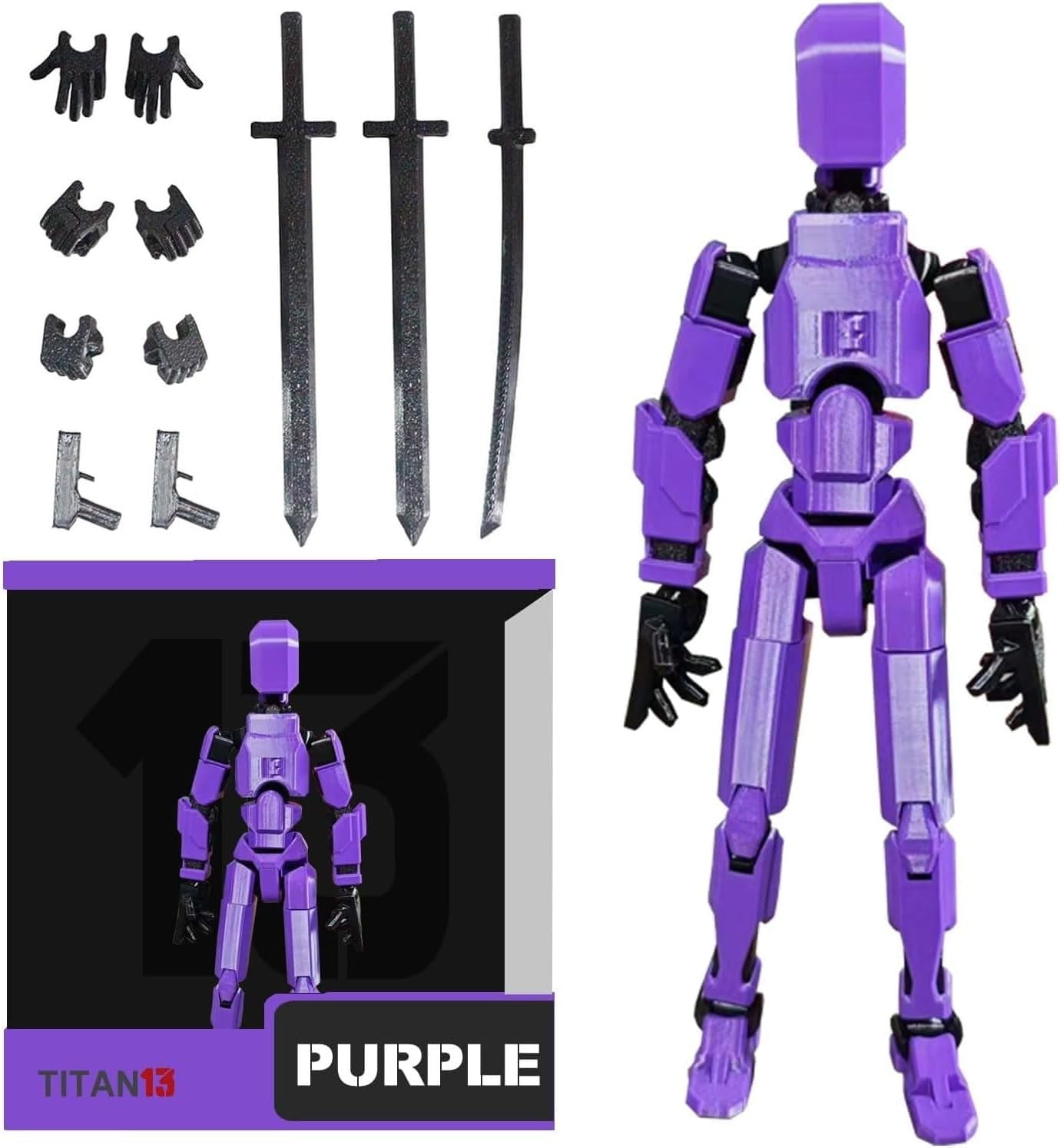 T13 Action Figure, Titan 13 3D Printed Action Figure, Action Figure ...