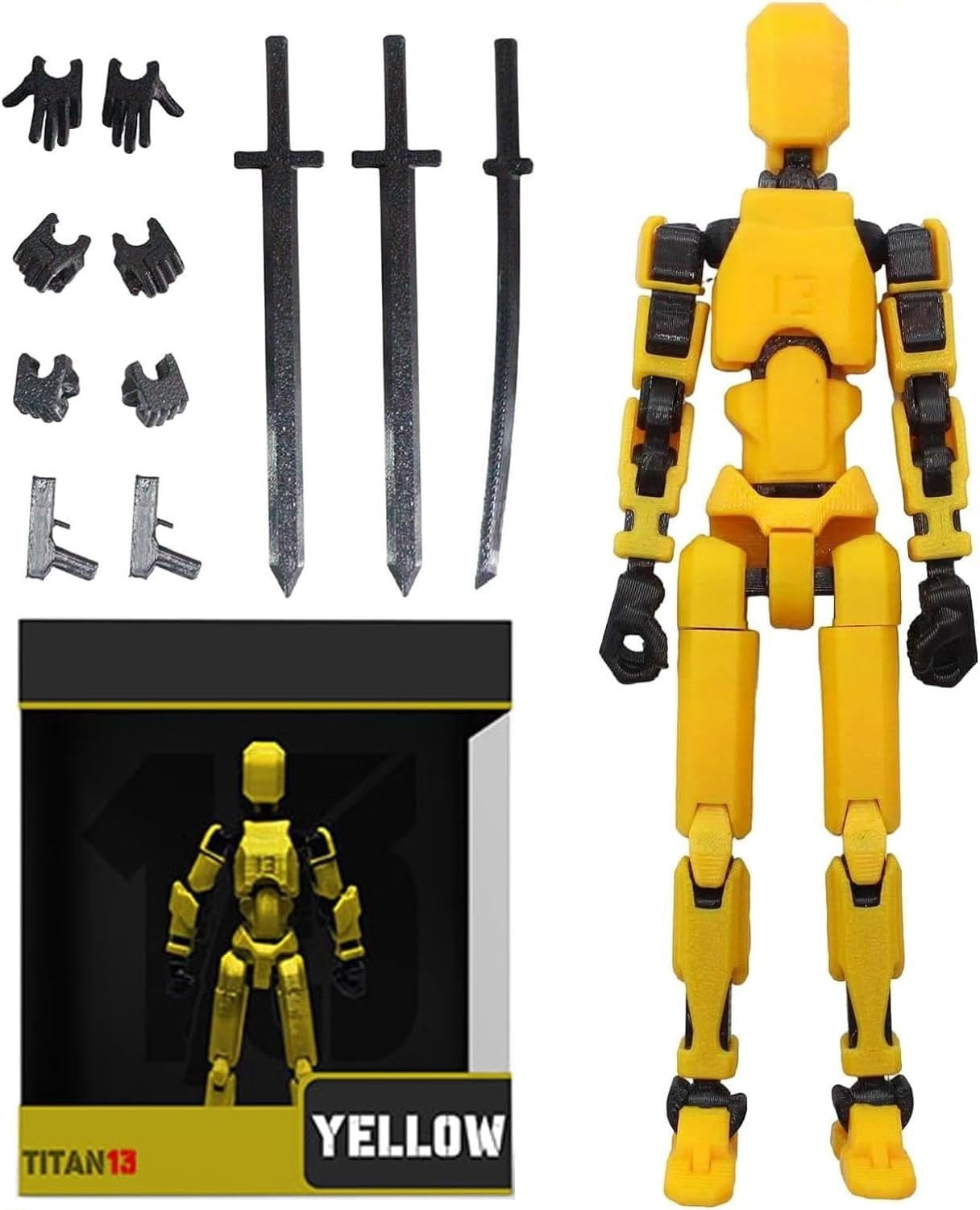 T13 Action Figure, Titan 13 3D Printed Action Figure, Action Figure ...