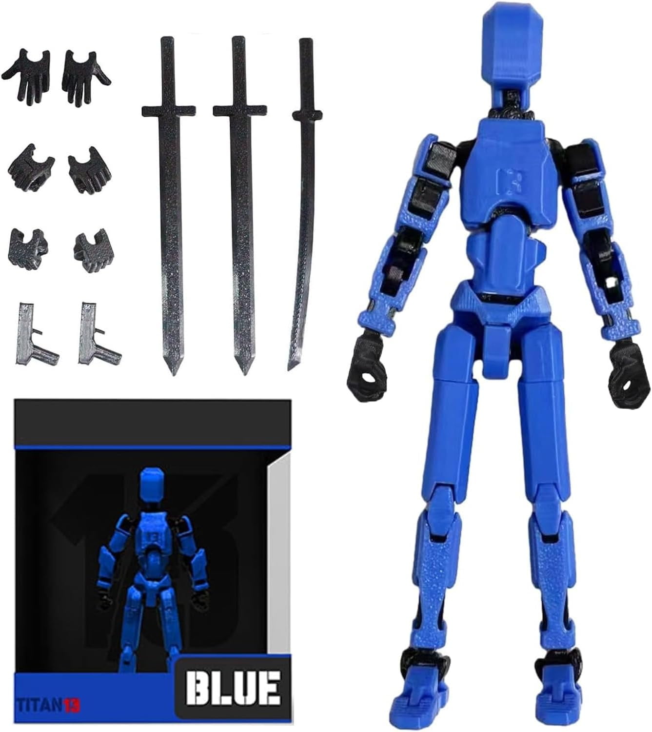 T13 Action Figure, Titan 13 3D Printed Action Figure, Action Figure ...