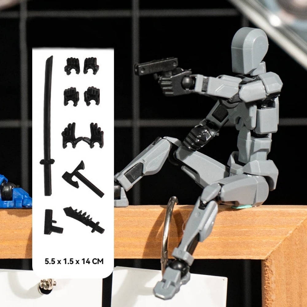 Titan T13 Action Figures Lucky Dummy 13 Robot Anime Figures Fidget Toys ...