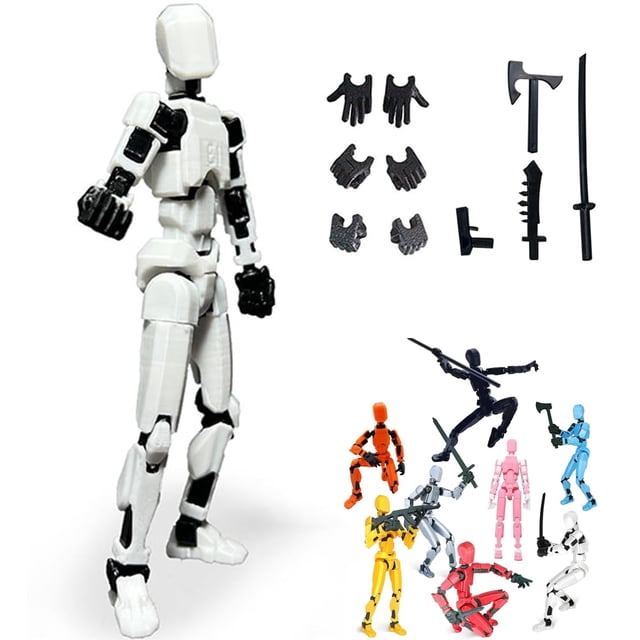 T13 Action Figure Titan 13 Action Figure Robot Action Figure 3D Printed ...