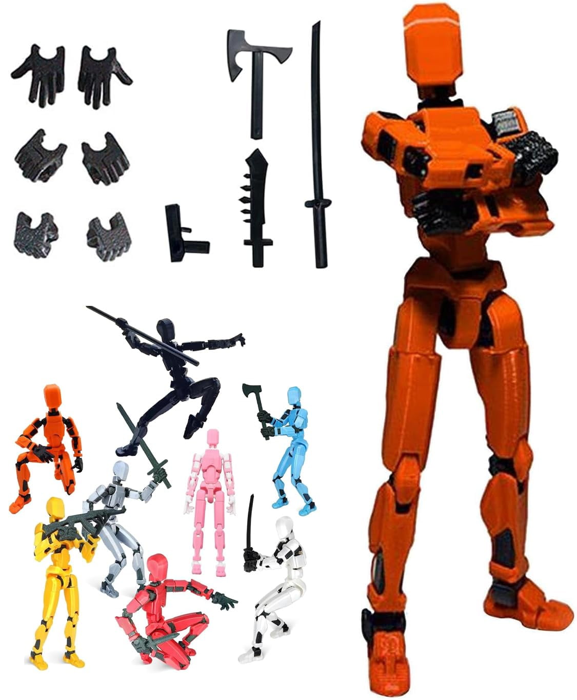 T13 Action Figure Titan 13 Action Figure Robot Action Figure 3D Printed ...