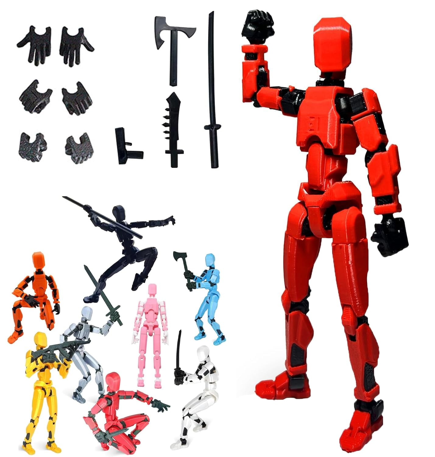 T13 Action Figure Titan 13 Action Figure Robot Action Figure 3D Printed ...