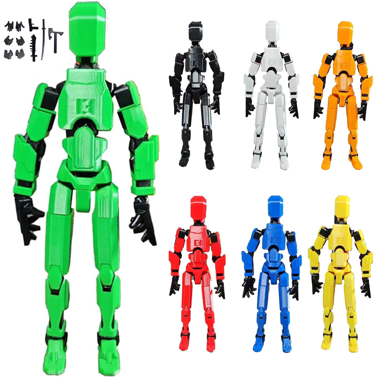 T13 Action Figure Titan 13 Action Figure Robot Action Figure 3D Printed ...