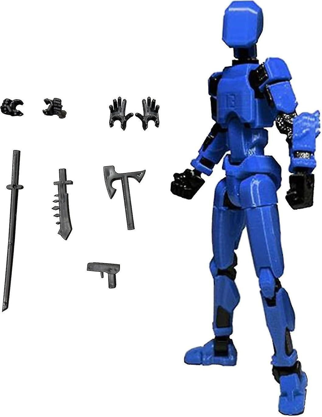 T13 Action Figure, Titan 13 Action Figure With 4 Types Of Weapons And 3 ...