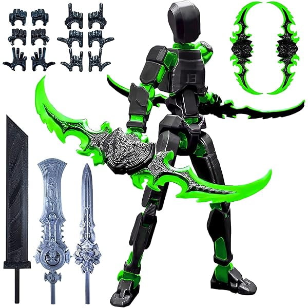 T13 Action Figure for Kids,3D Printed Titan 13 Figure with Multiple ...