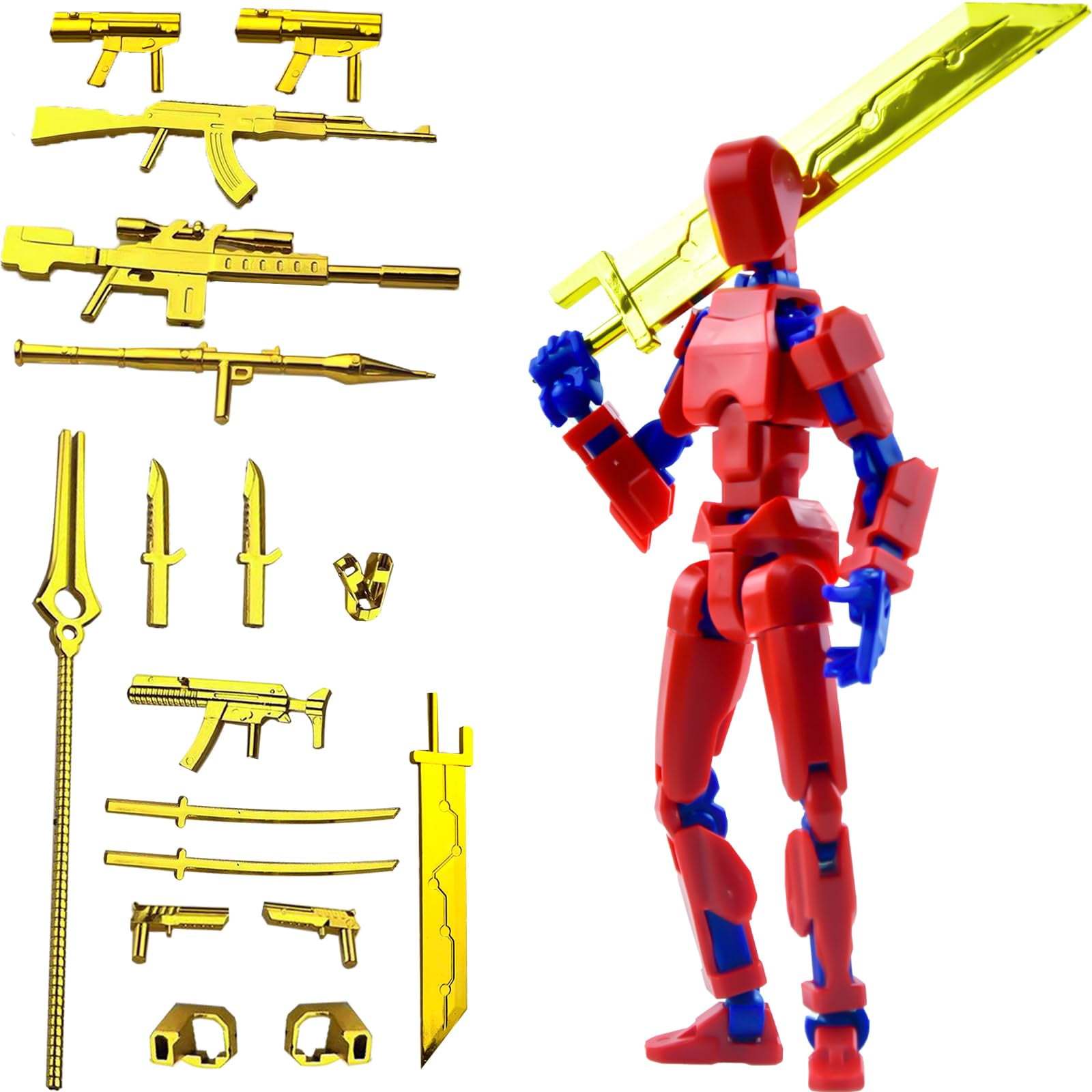 T13 Action Figures 3D Printed T13 Action Figure, Multi-Jointed Robot ...