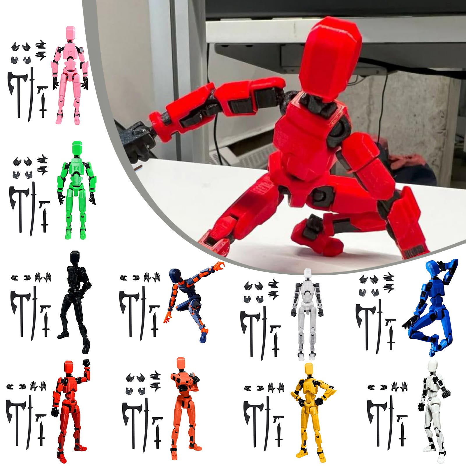 T13 Action Figures,3D Printed Toys Robo 13 Action Figure,for Collectors ...