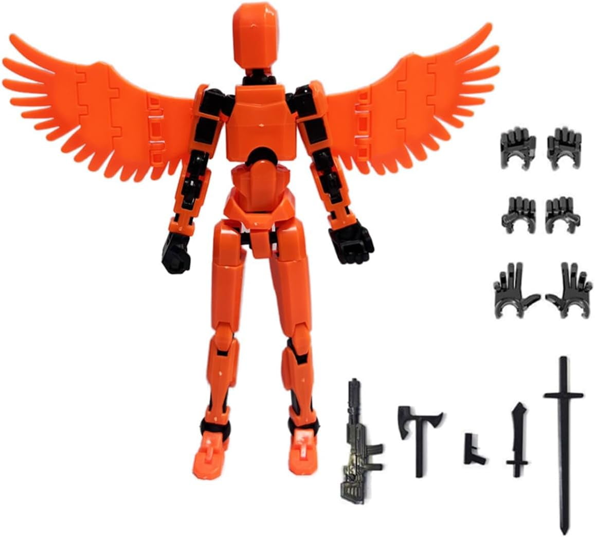 T13 Action Figures Set Lucky 13 Action Figure with Wing Multi-Jointed ...
