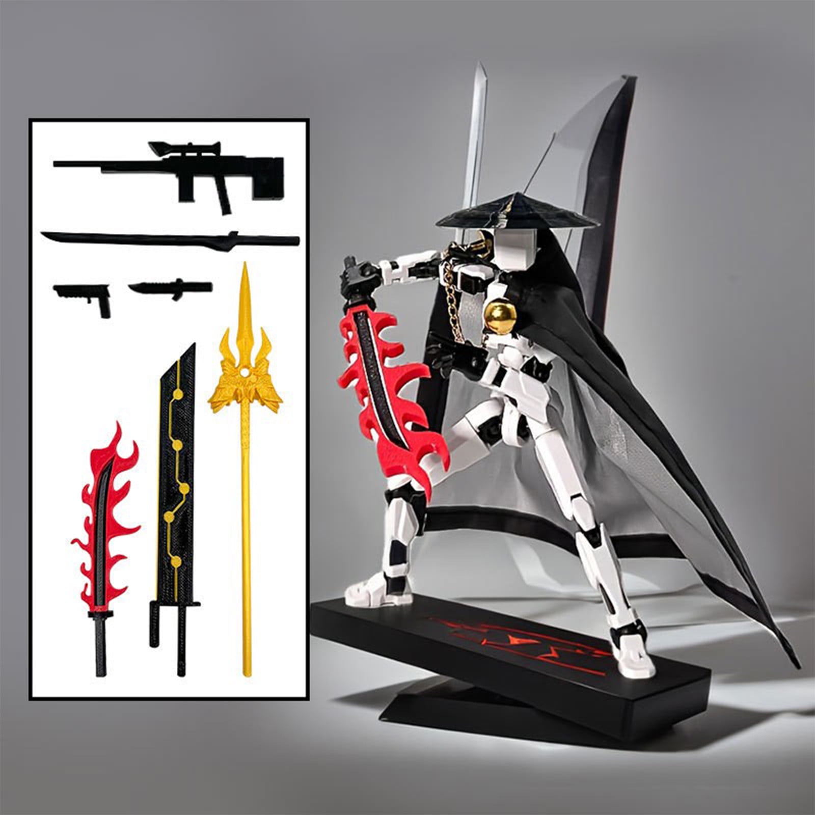 10 Inch Titan 13 Action Figure Collection, Multi-Jointed Titan 13 ...