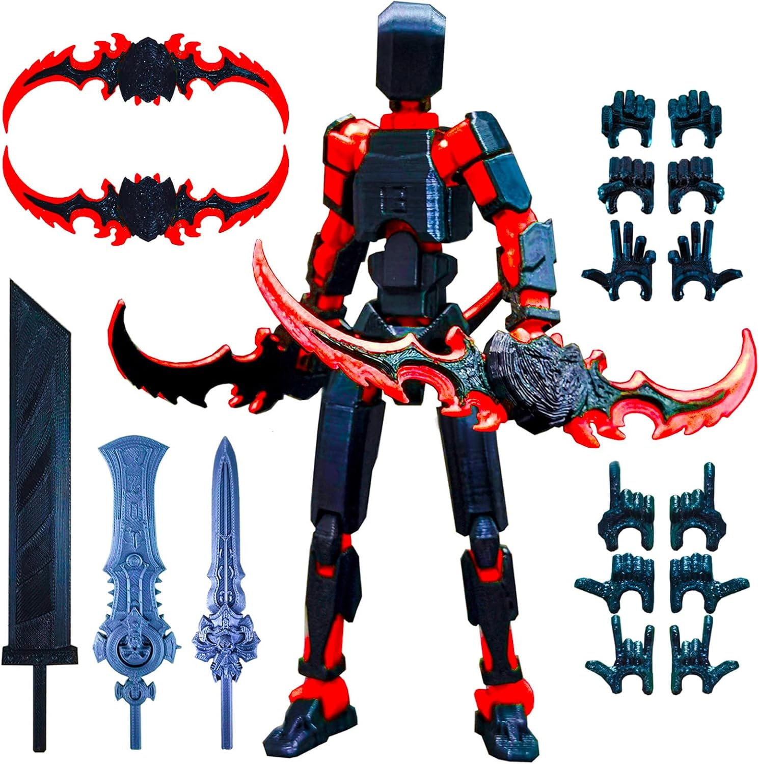 T13 (Assembly Completed) 3D Printed Action Figure,Dummy 13 Robot Action ...
