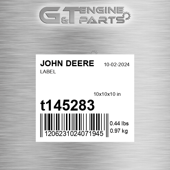 T145283 LABEL fits JOHN DEERE (New OEM) - Walmart.com