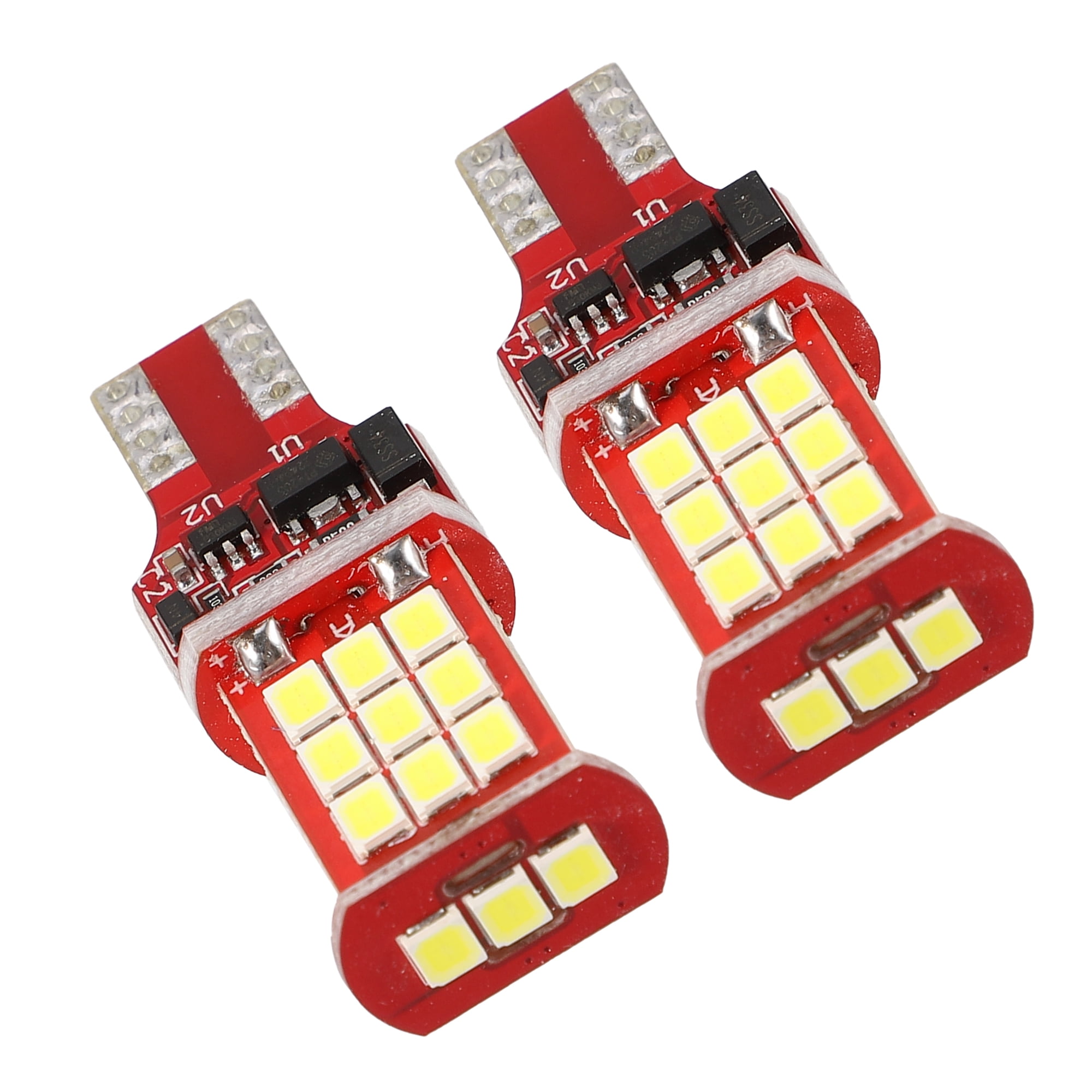 T15 921 LED Bulb Strobe Flashing 6000K White LED Reverse Lights Bulbs ...