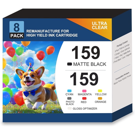 T159 Ink Cartridge Replacement for EPSON R2000 Ink T159020 T159120 ...