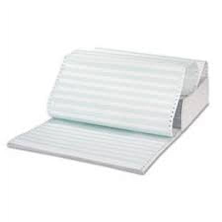 T16 14 7/8 x 11 in. -1-Part 20# White Bond w. 1/2 Green Bars & Perfs ...