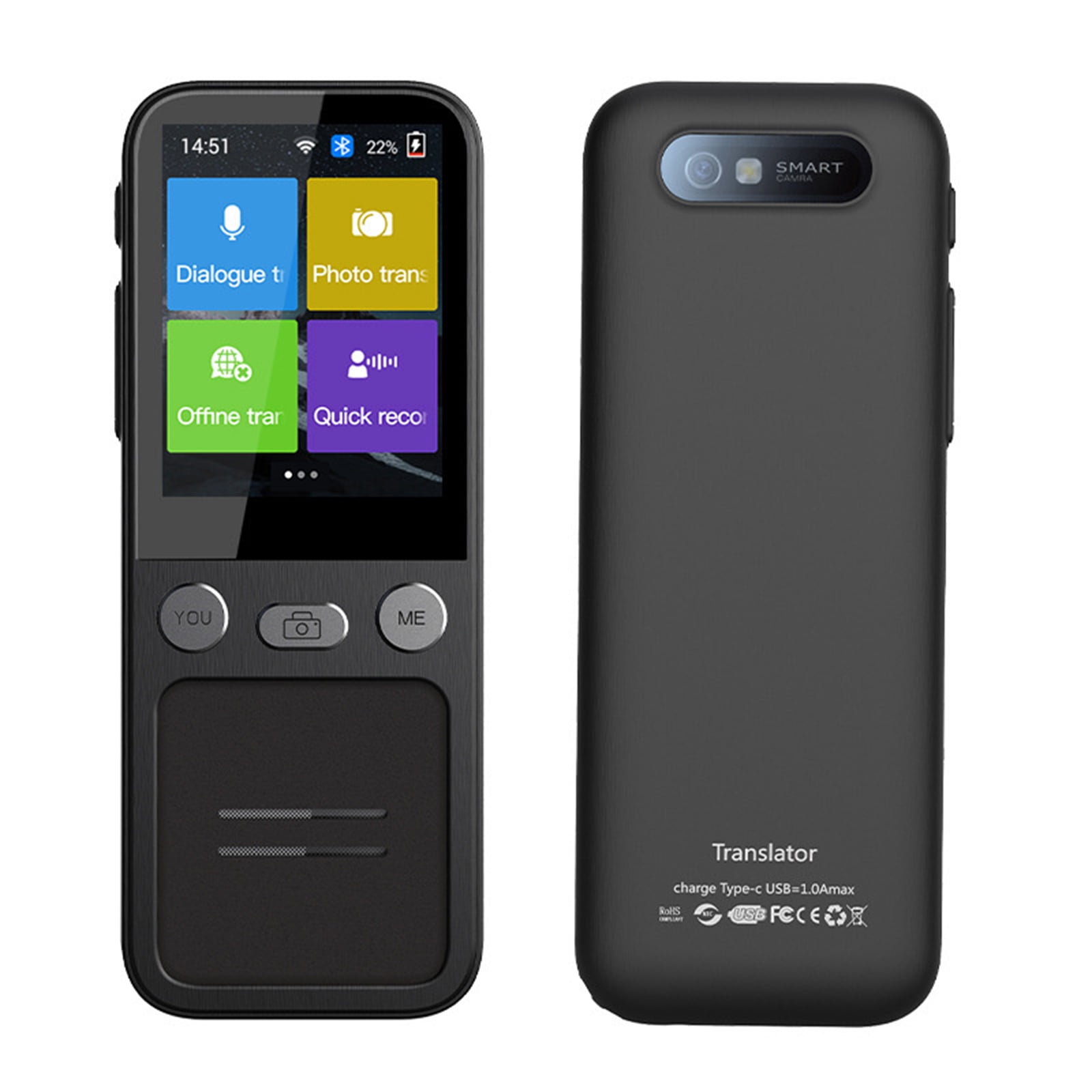 Accreate T16 Voice Real Time Language Translator with 138 Multi Online ...