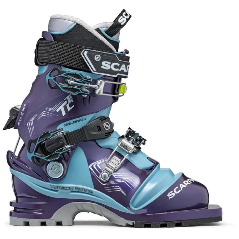 T2 Eco Telemark Ski Boots - Women's - 2023/2024 BOURGOGNE/POLAR BLUE 25 ...