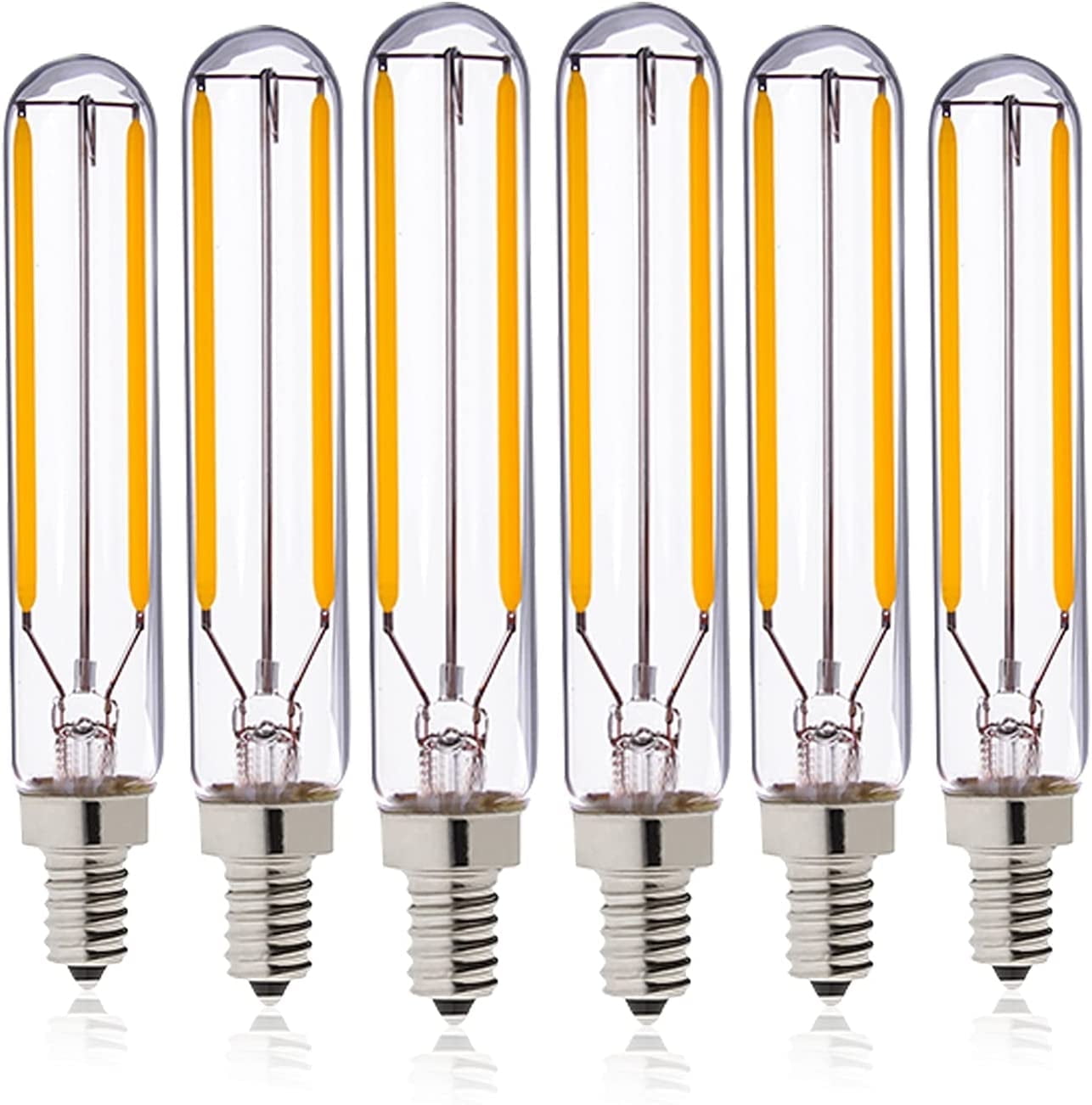 T20 Candelabra Led Bulbs 2W Edison Light Bulb LED Tubular Long Light Bulb, 20 Watt Incandescent ...