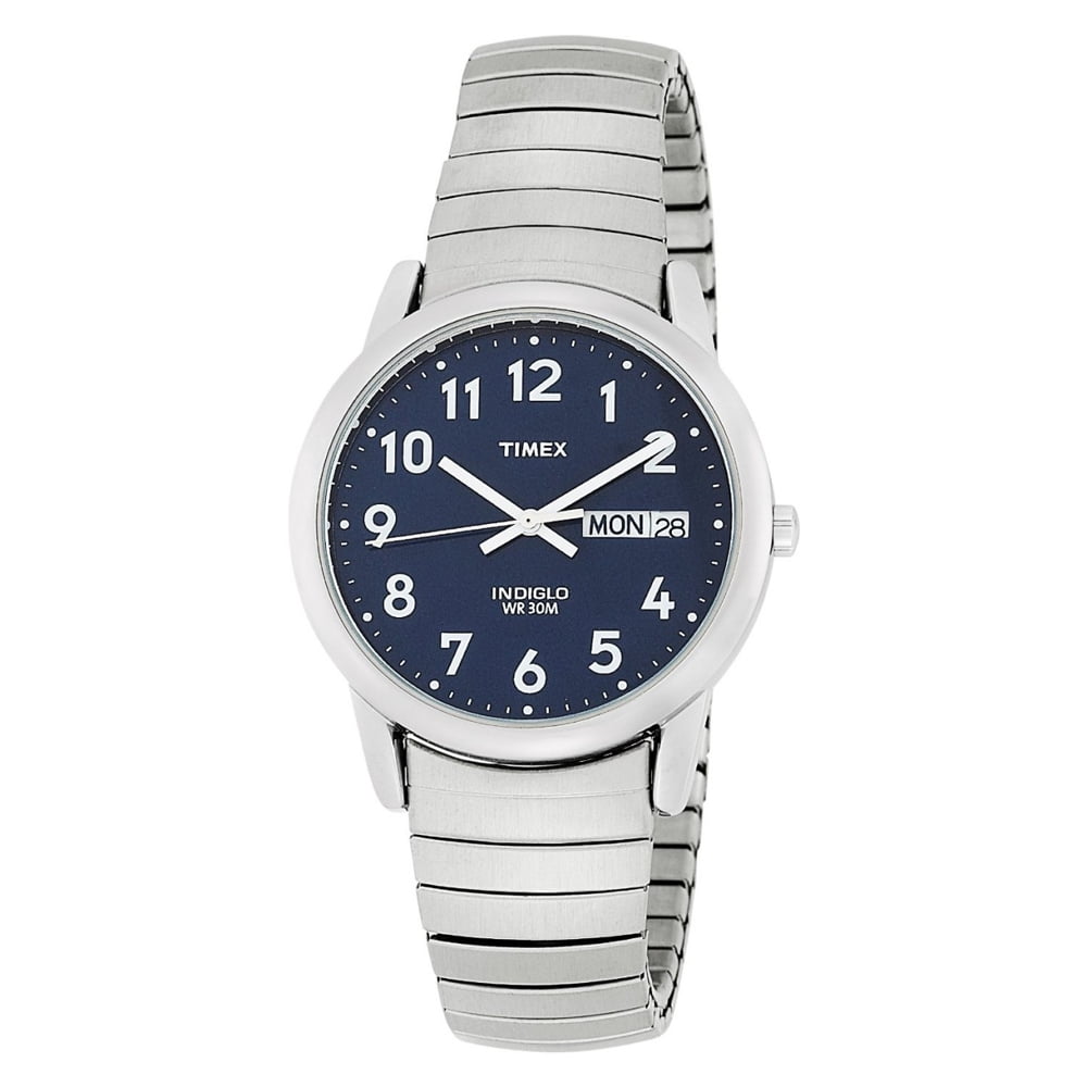 T20031 Men's Easy Reader Blue Dial Expansion Bracelet Stainless Steel ...