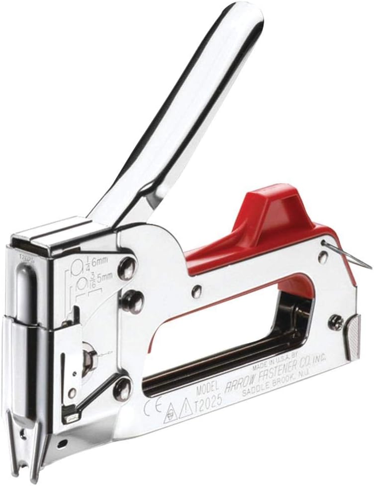 T2025 2-In-1 Staple Gun and Wire Tacker for Upholstery, Crafts and Low ...