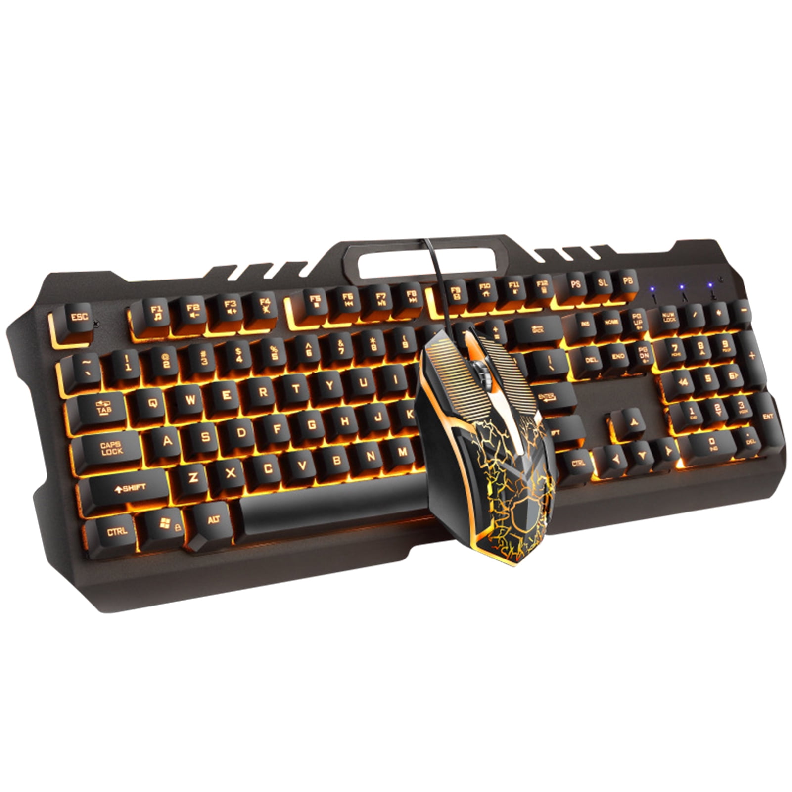 T21 Cursor Mouse LED RGB Light Wired Metal Mechanical Keyboard Mouse ...