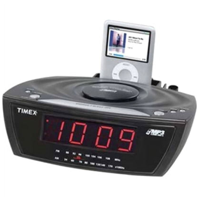 Timex T227BQ LCD Alarm Clock Radio with iPod Dock AM/FM - Walmart.com