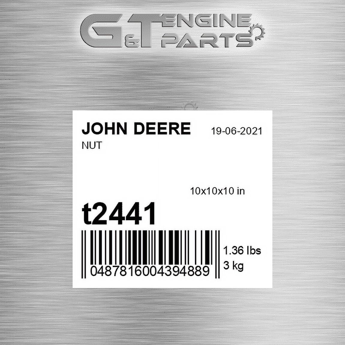 T2441 NUT fits JOHN DEERE (New OEM) - Walmart.com