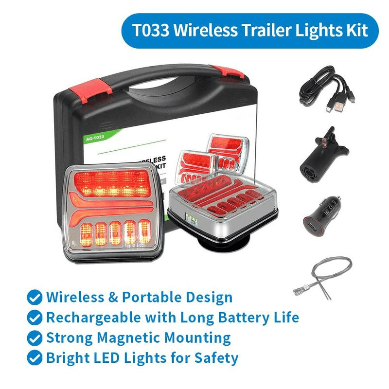 T28/T033/T212/T30B/T42 Halo Wireless Trailer Lights Kit, 2 Mounting ...