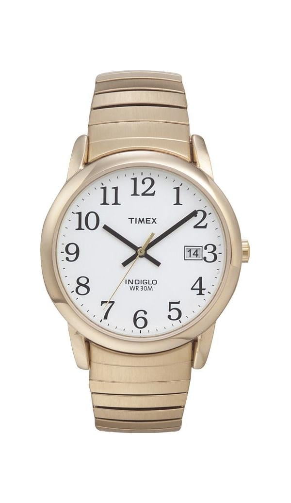 T2N090 Gold-Tone Expansion Easy Reader Mens Watch - Walmart.com