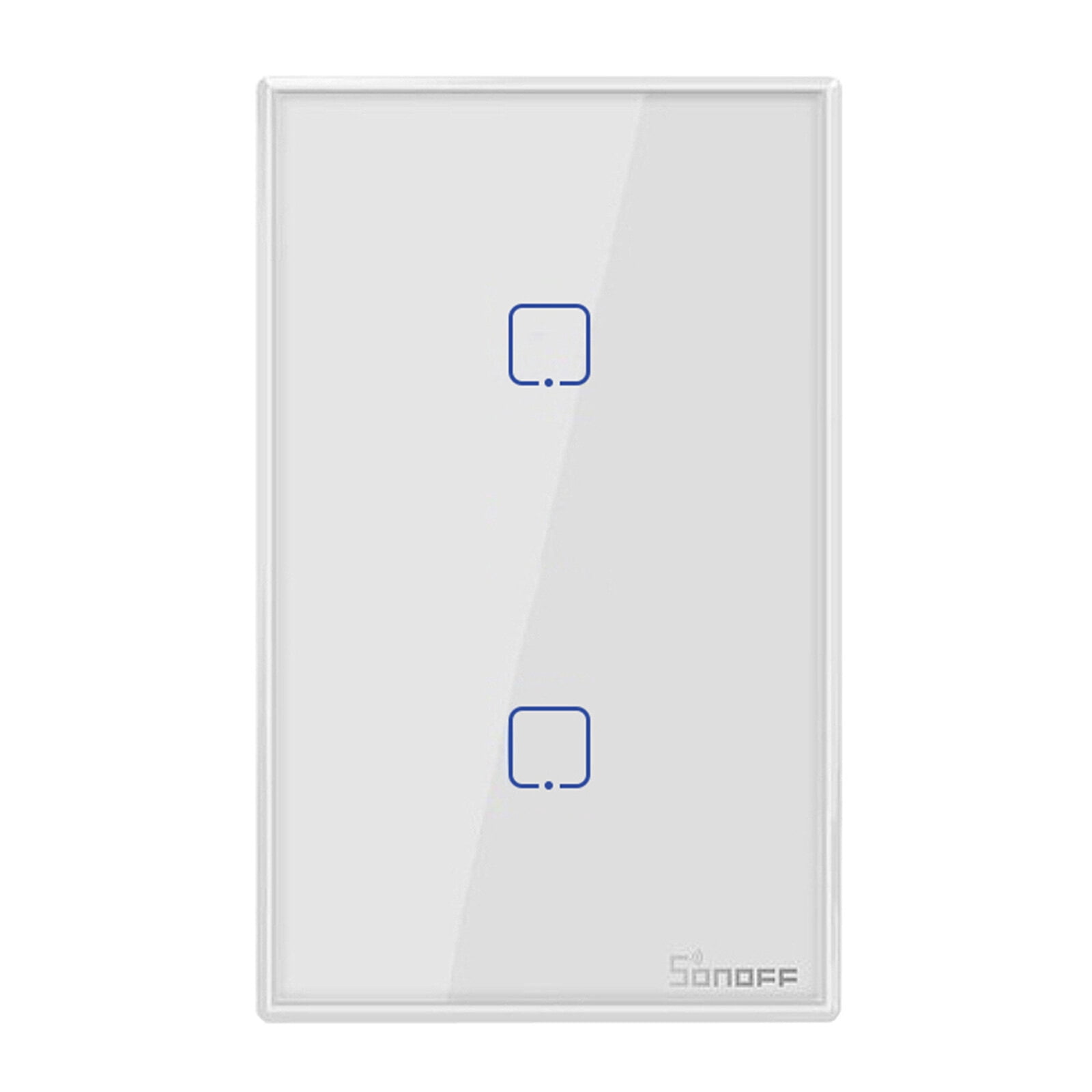 T2US2C-TX 2 Gang Smart WiFi Wall Light Switch 433MHz RF Remote Control ...