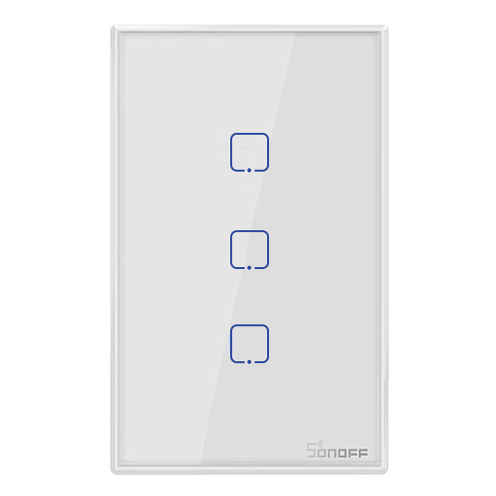 T2US3C-TX 3 Gang Smart WiFi Wall Light Switch 433MHz RF Remote Control ...