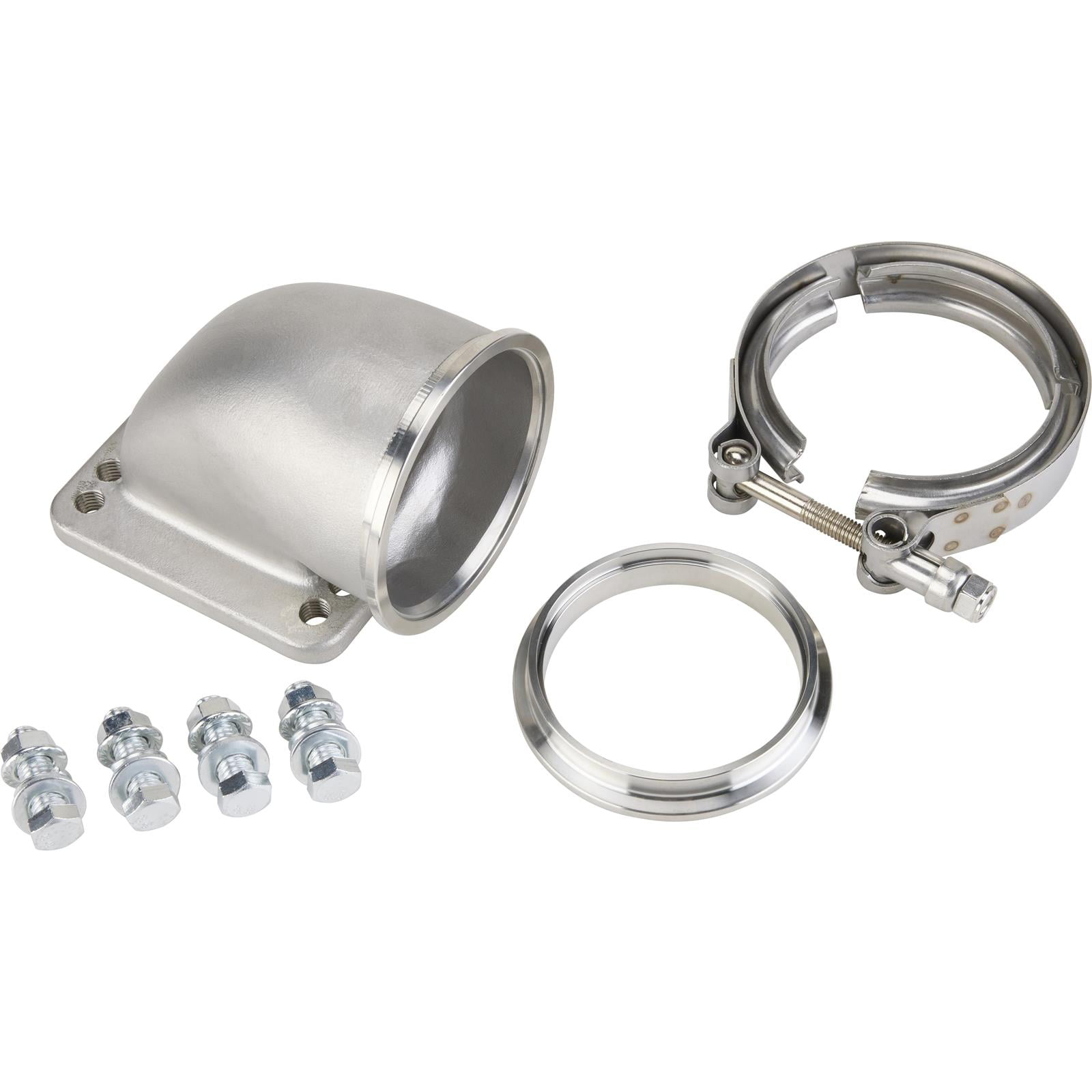T3/T4 Turbo Flange To 3-inch Pipe 90-Degree V-Band Elbow Adapter ...